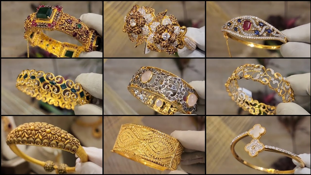 22K Gold Kara Bracelet Designs 2023 | Gold Bracelet designs 2023 ...