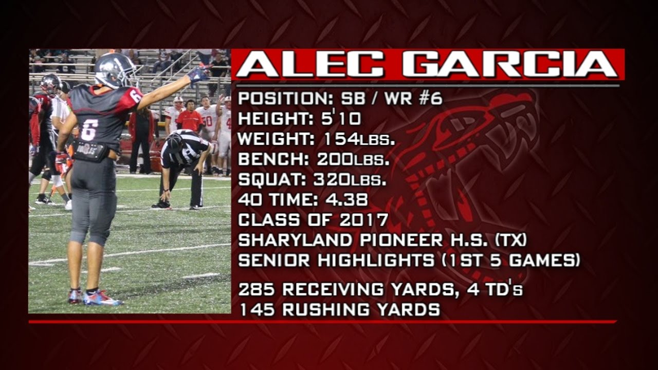 Alec Garcia SB/WR (Sr. Mid Season Highlights) - YouTube