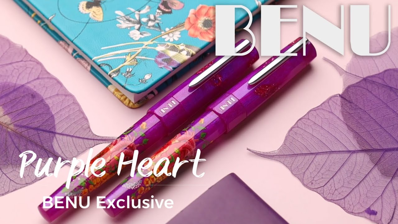 Purple Heart | Fountain Pen | BENU Store Exclusive - YouTube