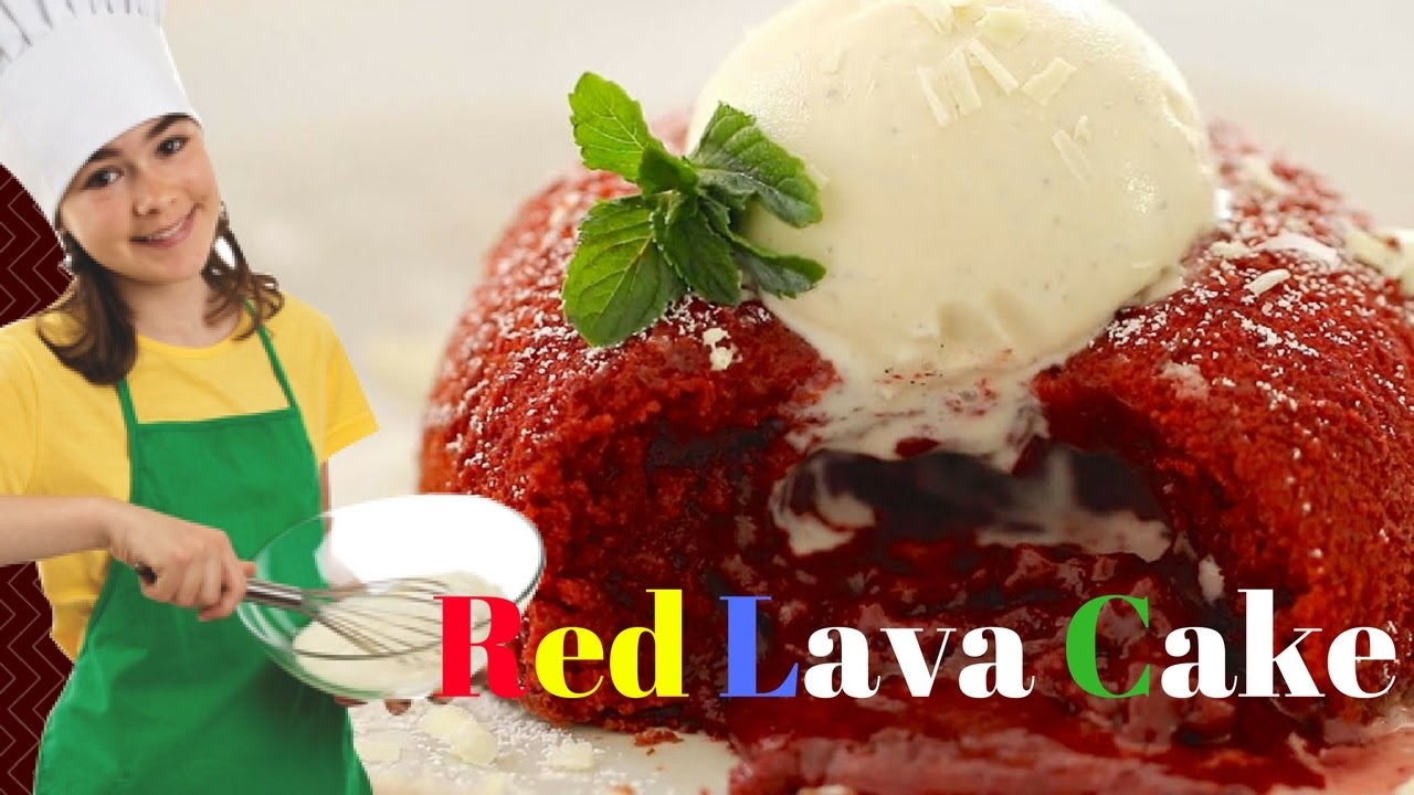 How to make Red Velvet Lava Cake Food Park Recipes - YouTube