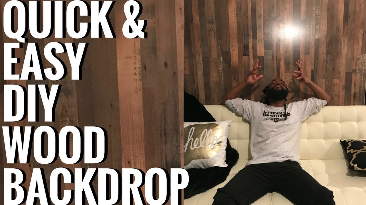 Vlog 17 | Easy DIY Wood Backdrop - YouTube