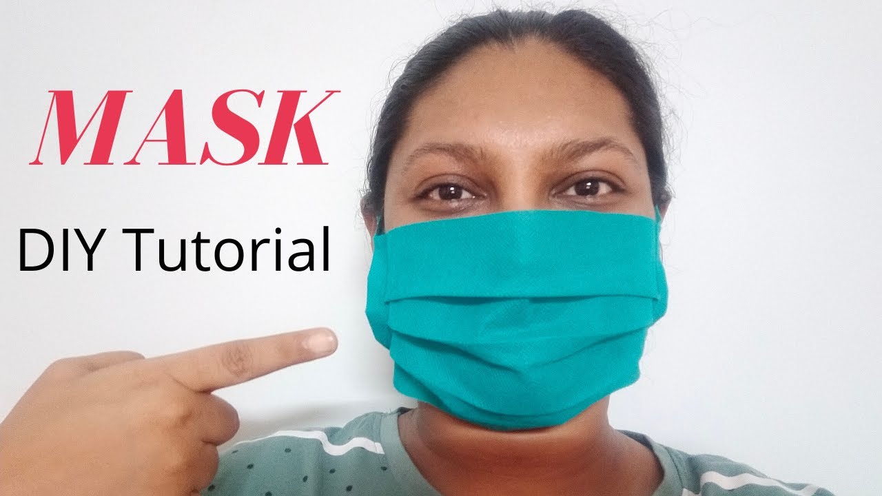 Quick DIY Mask Tutorial to Make Face Cover in 15 Minutes Only - YouTube