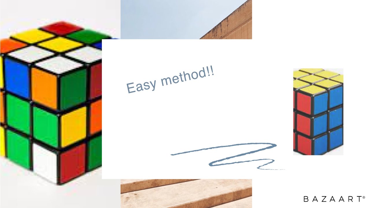 How to solve a 3x3 cube (Beginners Method) - YouTube