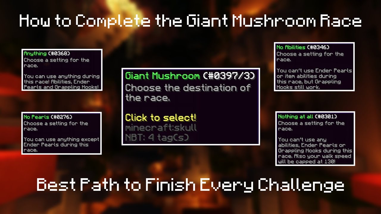 How to Complete the Giant Mushroom Race (All Challenges) | Hypixel ...