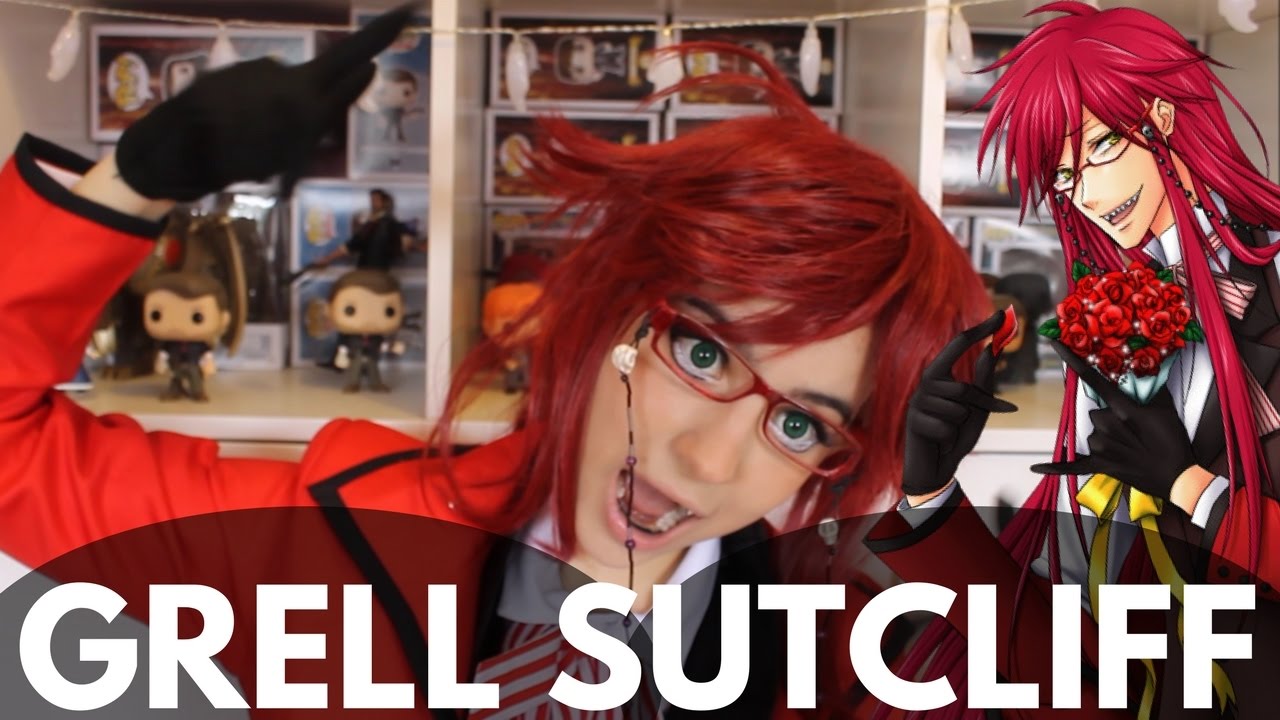 Grell Sutcliff Cosplay Makeup Tutorial | Kuroshitsuji (Black Butler ...