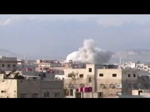 Suriye'de savaş uçakları başkent Şam'ı bombalıyor