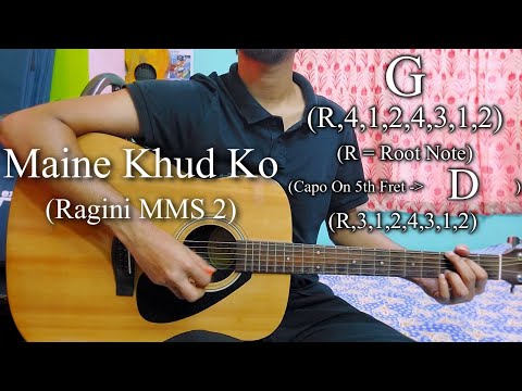 Maine Khud Ko | Ragini MMS 2 | Easy Guitar Chords Lesson+Cover, Strumming Pattern, Progressions...
