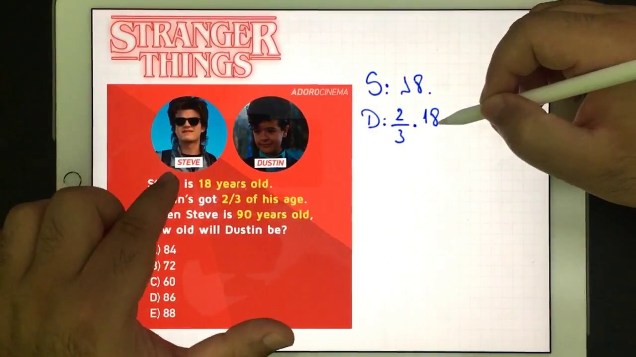 🤔 Can You Solve the STRANGER THINGS PROBLEM? 👀 Minute Math - YouTube