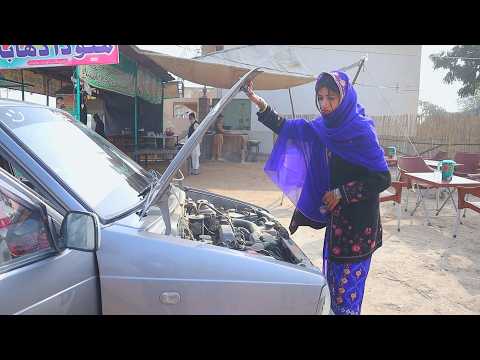 Girl Leaves Hotel, Fixes Her Car & Does Intense Pedal Pumping