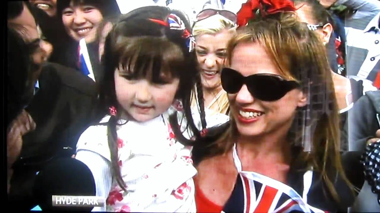 Princess Taya Hopgood at the Royal Wedding (with Claire, Sarah, Jamie ...