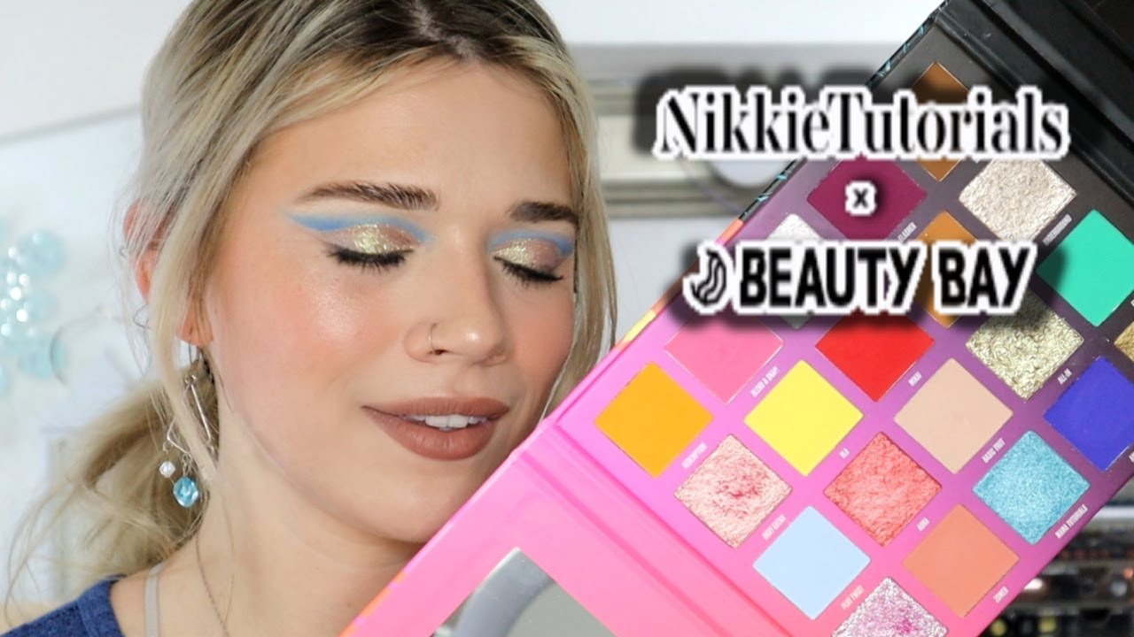 NIKKIE TUTORIALS X BEAUTY BAY EYESHADOW PALETTE REVIEW - YouTube