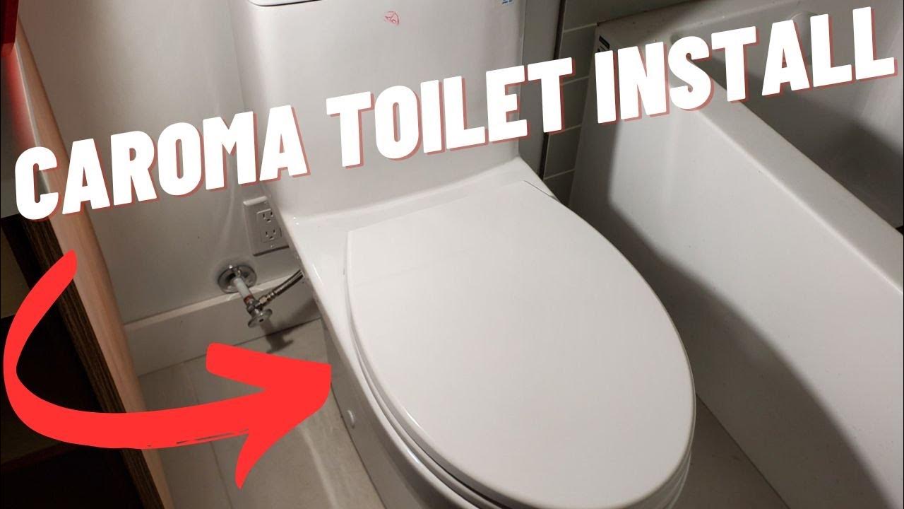 Caroma one piece toilet install - YouTube
