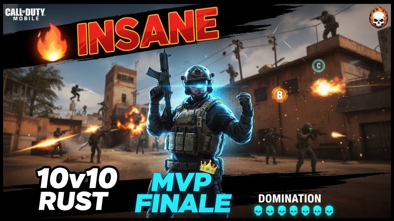🔥 INSANE 10v10 RUST DOMINATION MVP Finale | Call of Duty Mobile ...