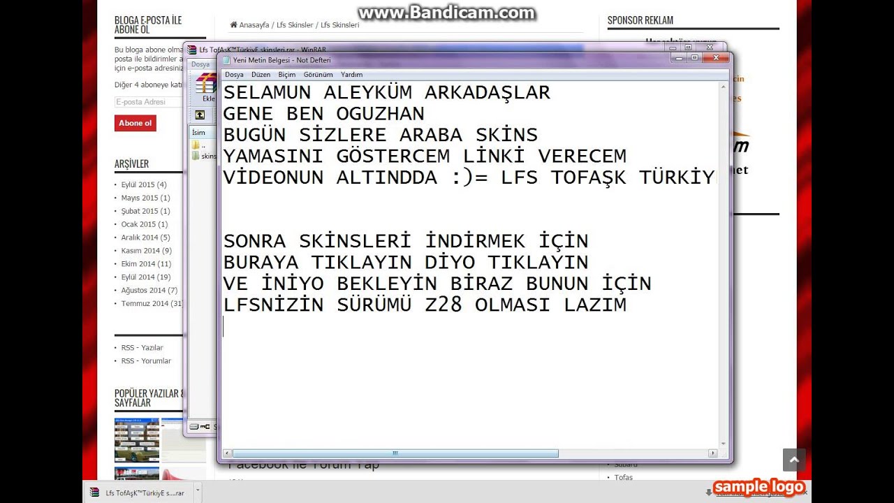 LFS Z28 SKİNS YAMASI - YouTube