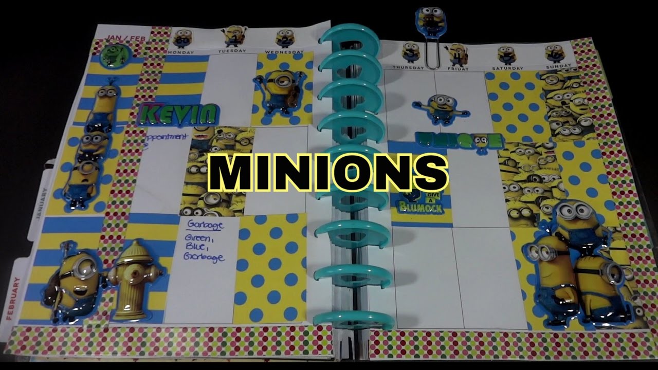 PLAN WITH ME | Happy Planner | Minions - YouTube