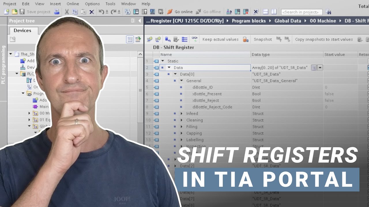 Shift Registers in TIA Portal: Real-World PLC Example with Arrays ...
