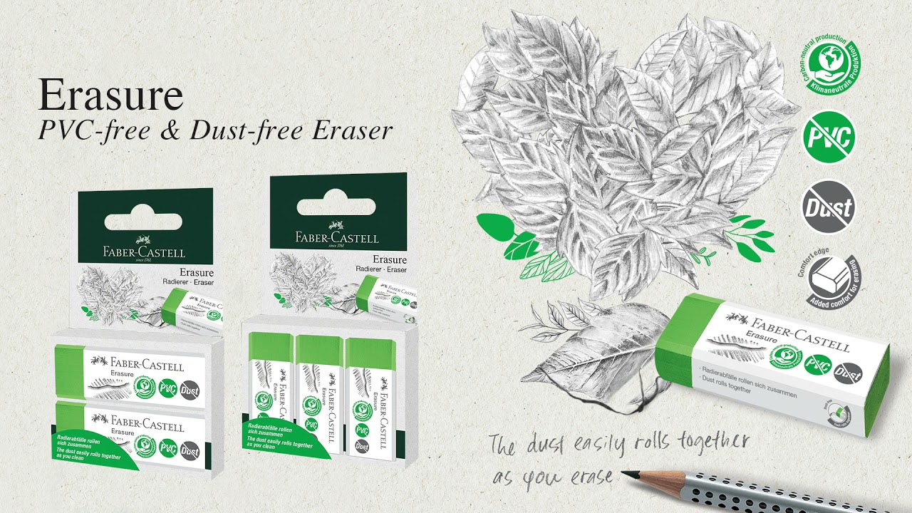 The Erasure - PVC-free and Dust-free Eraser - YouTube