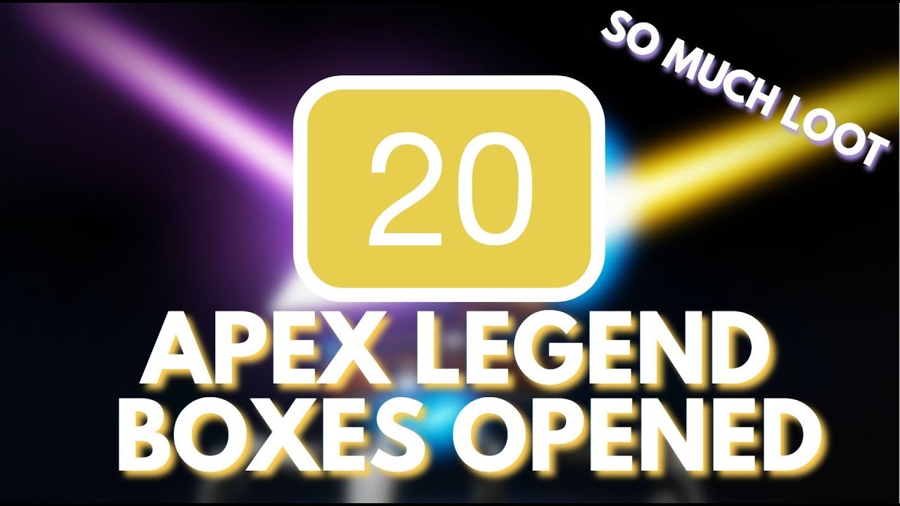 APEX LEGENDS | 20 LOOT BOXES OPENED! - YouTube