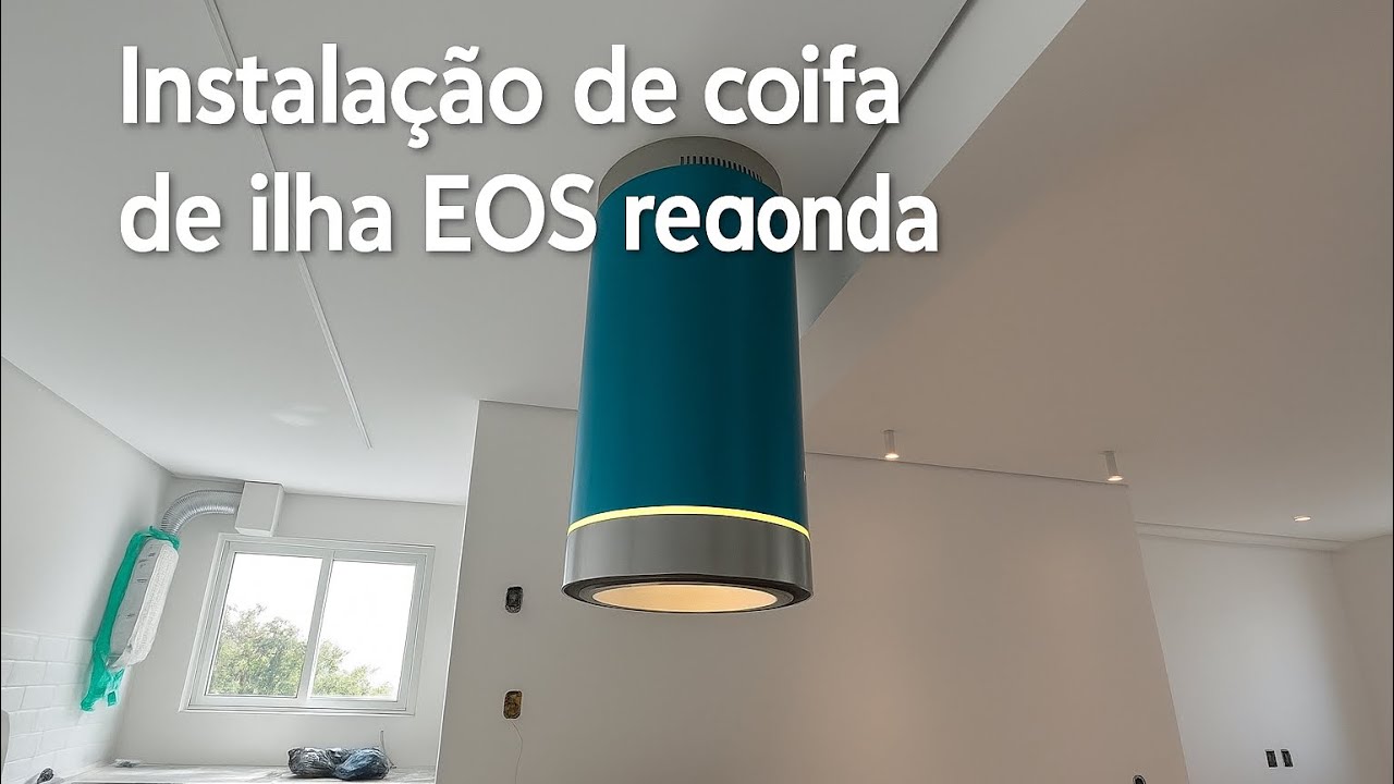 Como instalar Coifa de Ilha EOS Maxxi Air Redonda EMCO41IRI - YouTube