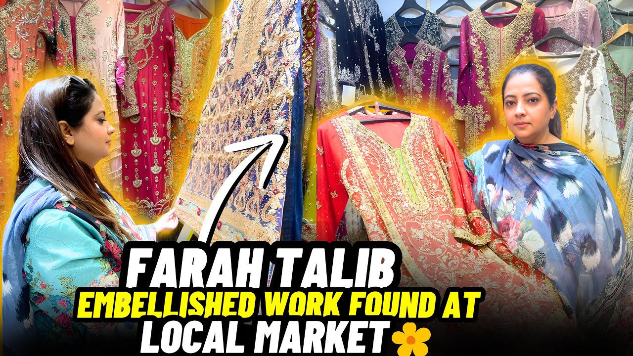 Farah Talib Hand Embellished Dupes | Top Notch Hand Work 💖 - YouTube