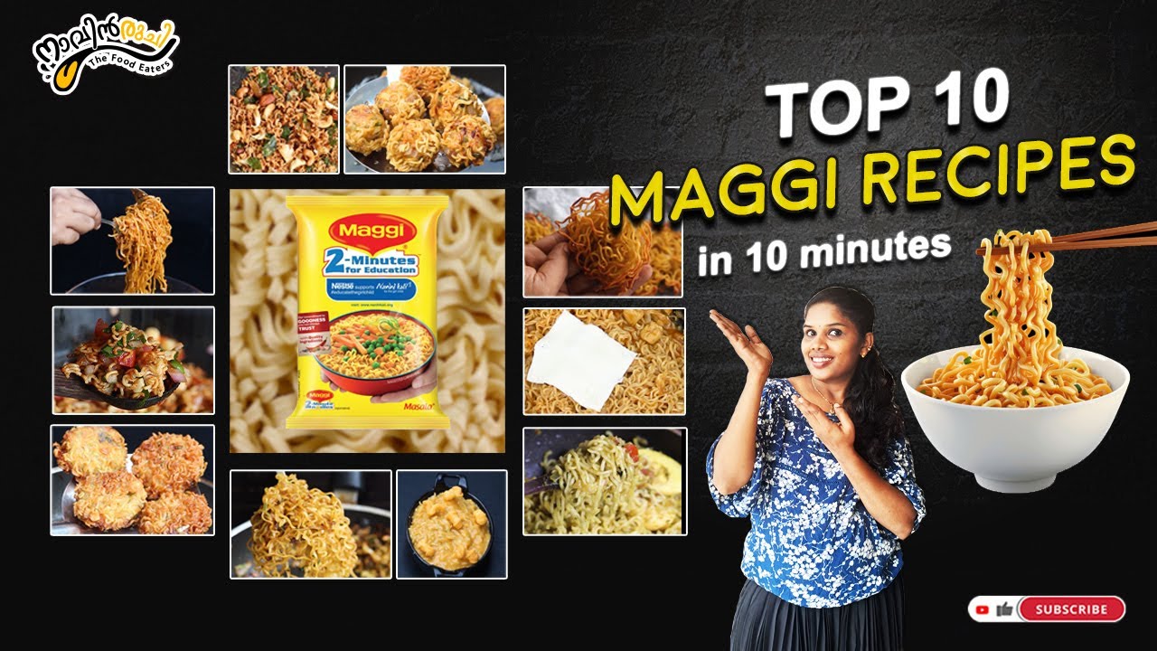 🍜🍜TOP 10 MAGGI RECIPES in 10 Minutes - YouTube