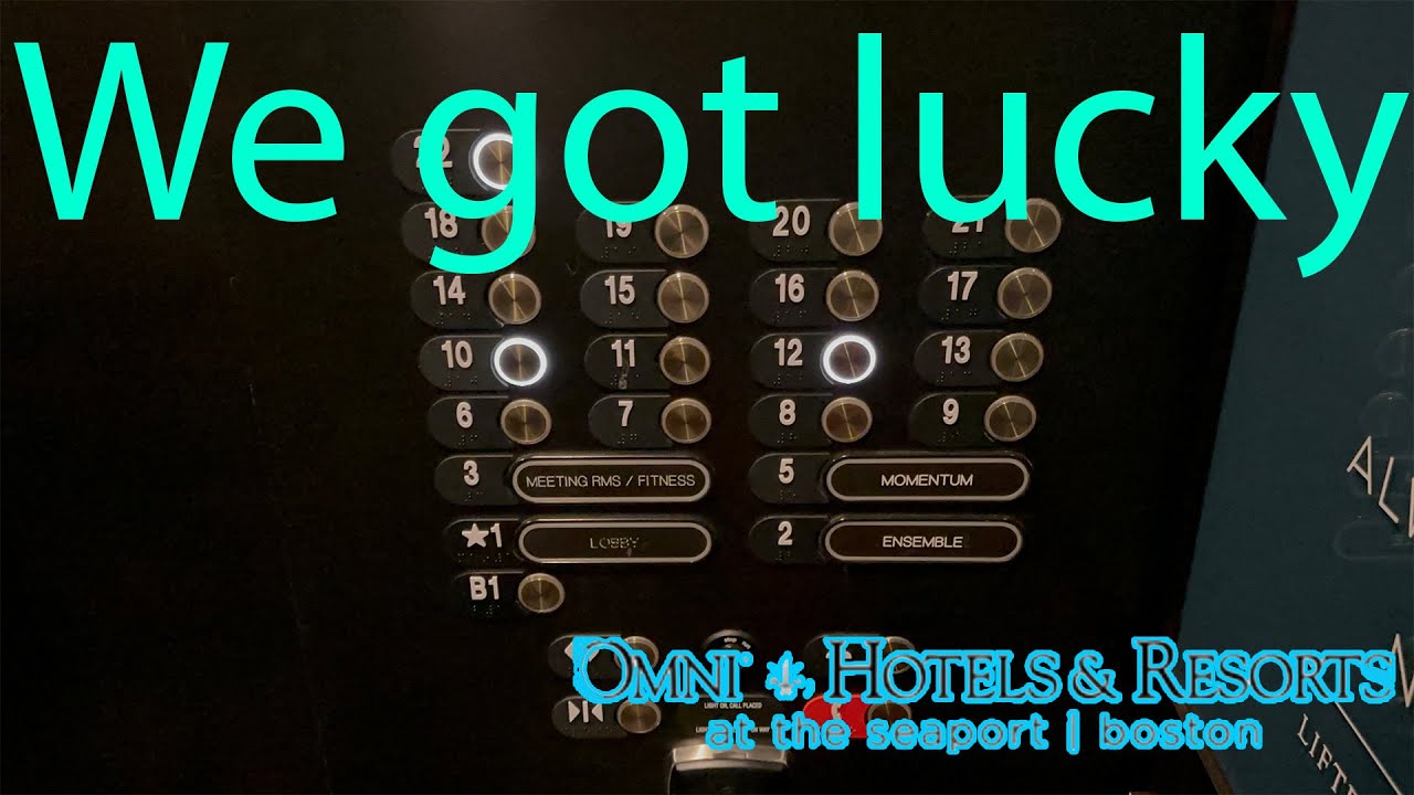 VERY NICE Otis Gen2 Elevators @ Omni Hotel at the Seaport Patron Tower ...