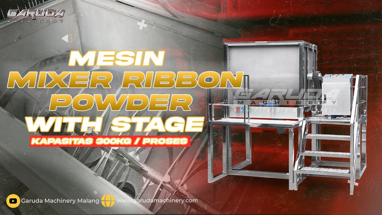 Mesin Mixer Ribbon 300Kg With Stage | Inovasi dalam Pengadukan Bahan ...