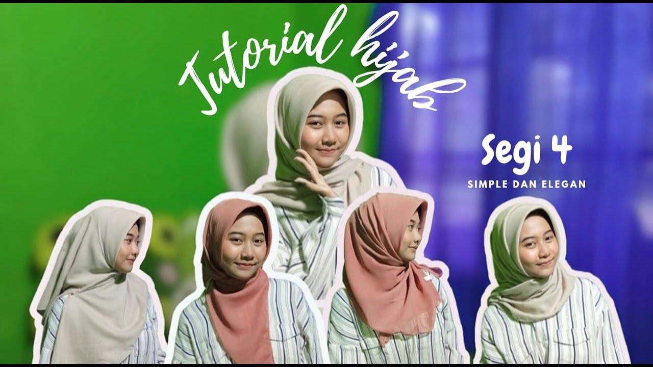 TUTORIAL HIJAB SEGI 4 SIMPLE | HIJAB PARIS PREMIUM - YouTube