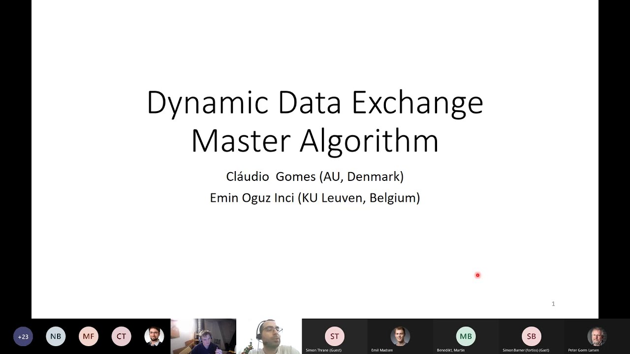 Dynamic Data Exchange Master Algorithm - YouTube