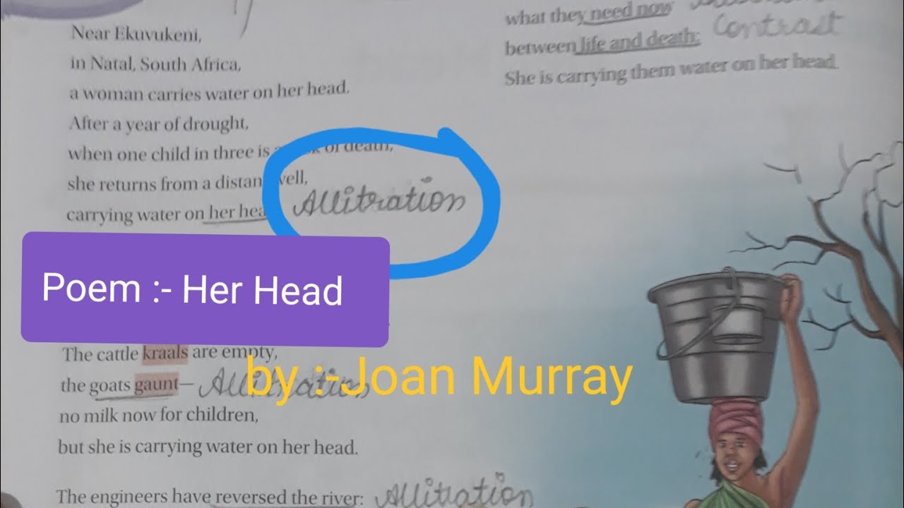 Explanation of Poem :- Her Head by Joan Murray|| Book Exercise|| Word ...