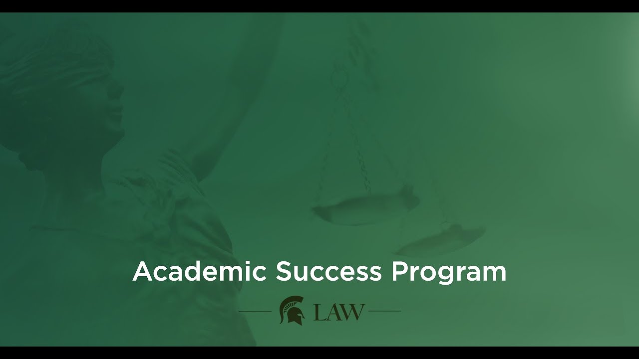 Academic Success Program - YouTube