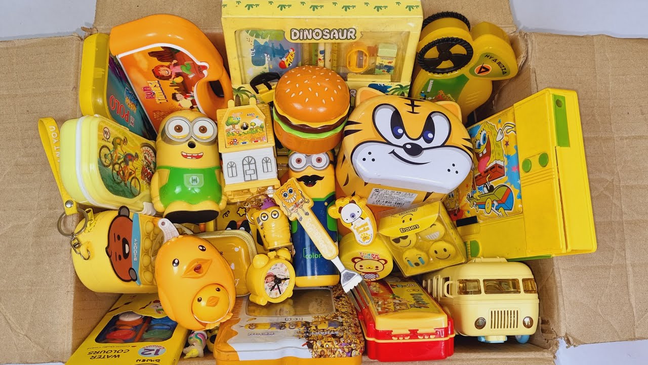 Biggest yellow stationery, toys & gadgets collection - key chain ...