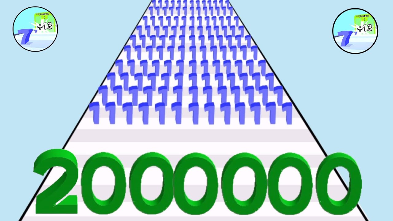 Number master run and merge ( 200000 ) vs hole attack gameplay New ...