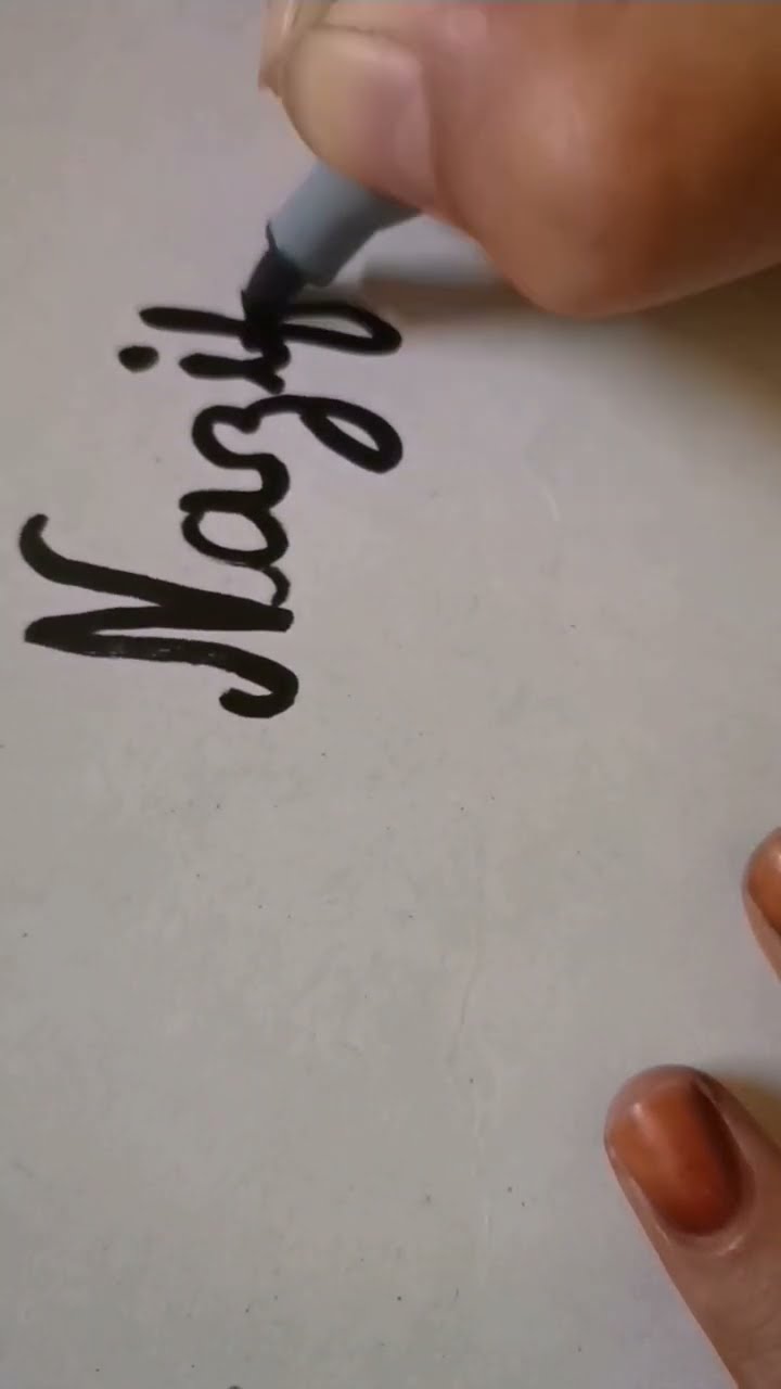 Calligraphy of name ️ - YouTube