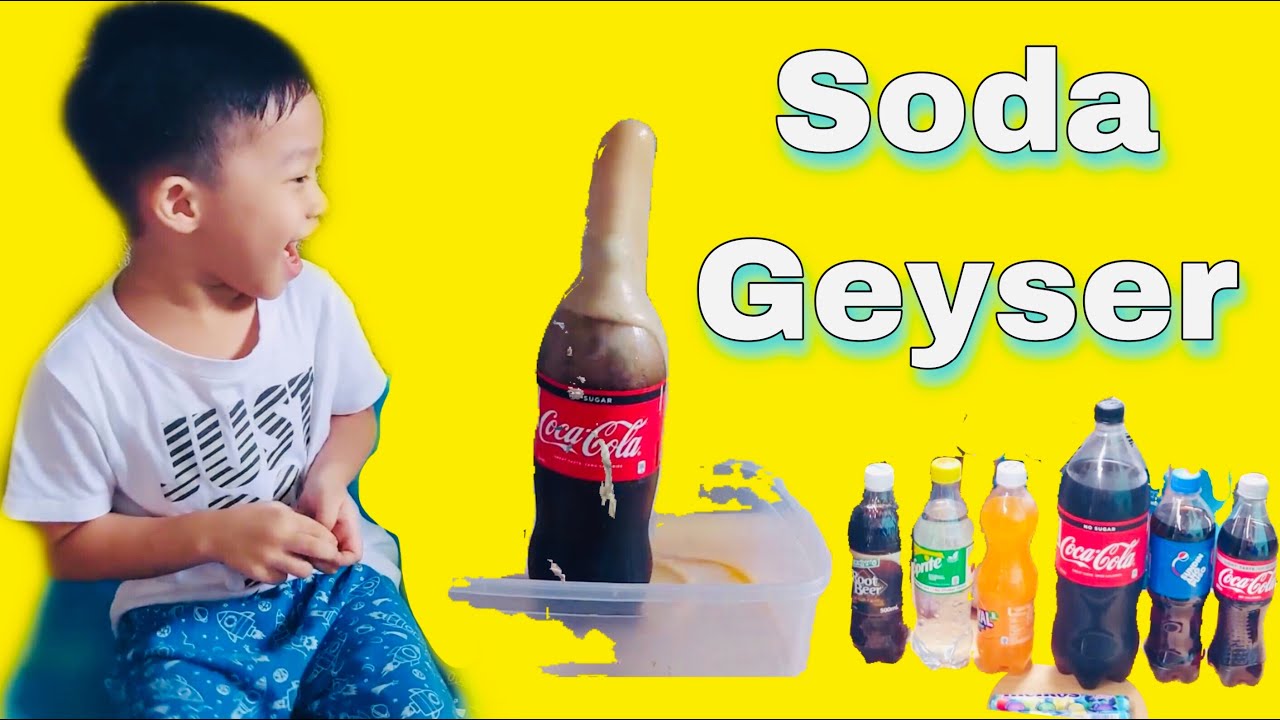 COKE AND MENTOS ERUPTION | SODA GEYSER | SODA WITH MENTOS SCIENCE ...