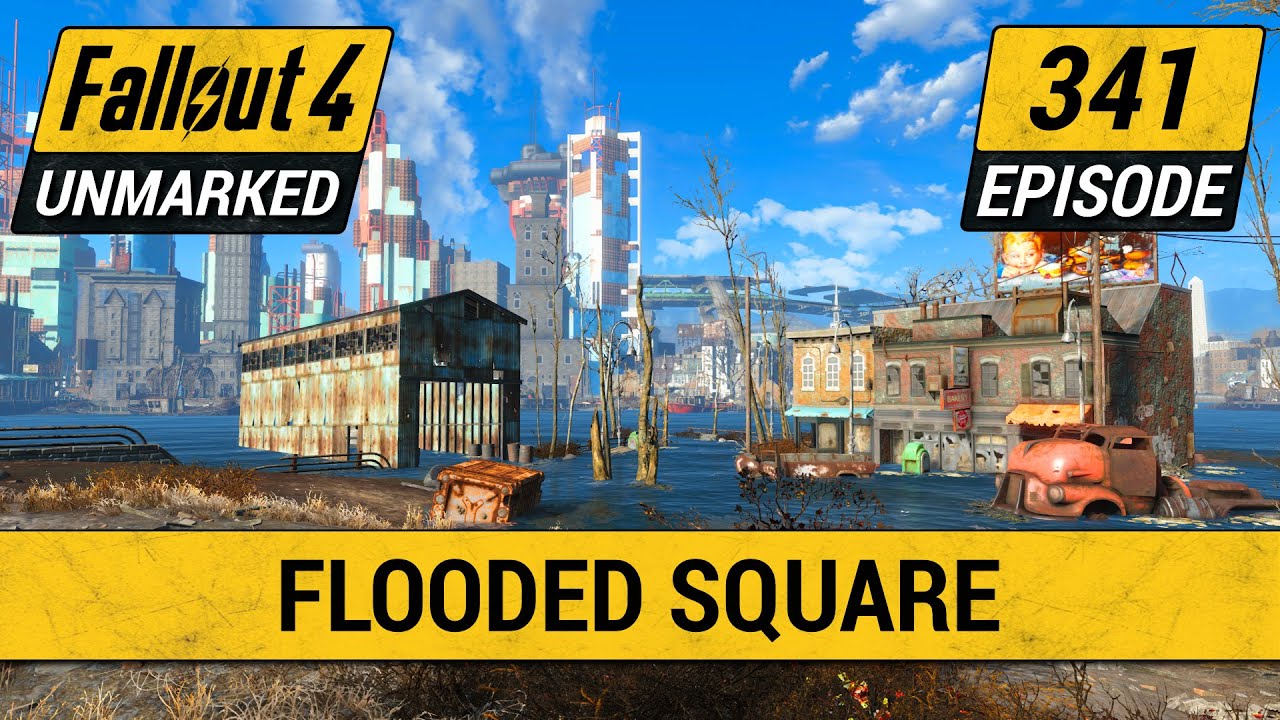 Boston Airport's Flooded Square | Fallout 4 Unmarked | Ep. 341 - YouTube