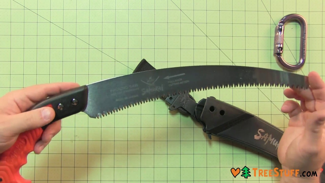 Samurai Heavy Duty 13'' Arborist Saw - TreeStuff.com 360 View - YouTube