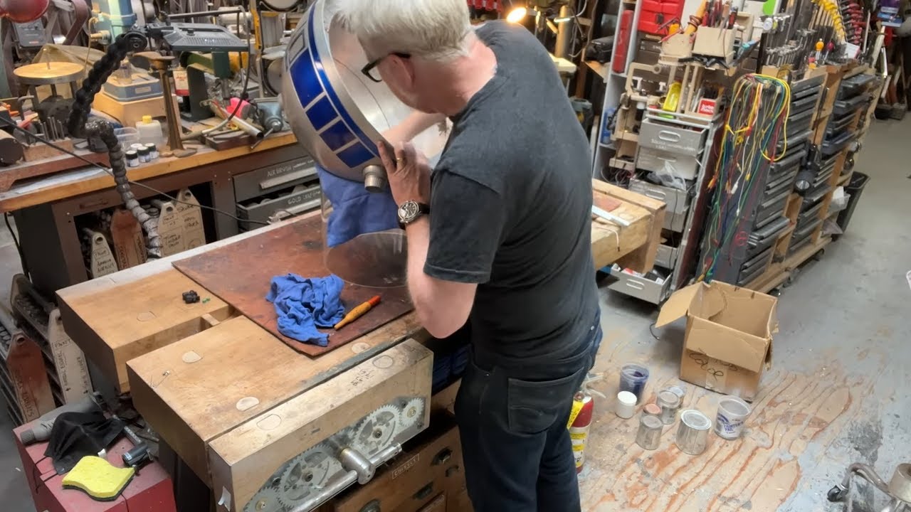 Adam Savage in Real Time: Gutting R2D2's Head - YouTube