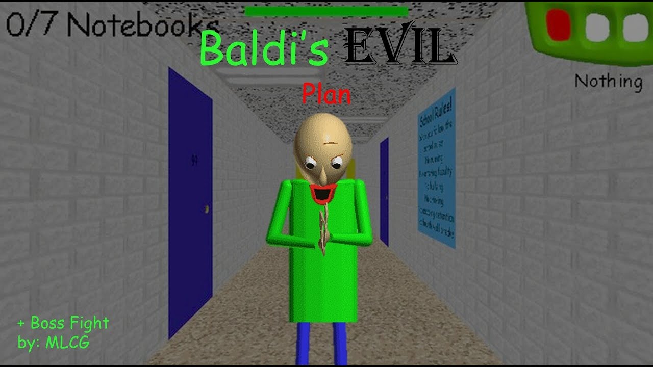 Baldi's EVIL Plan + Boss Fight - YouTube