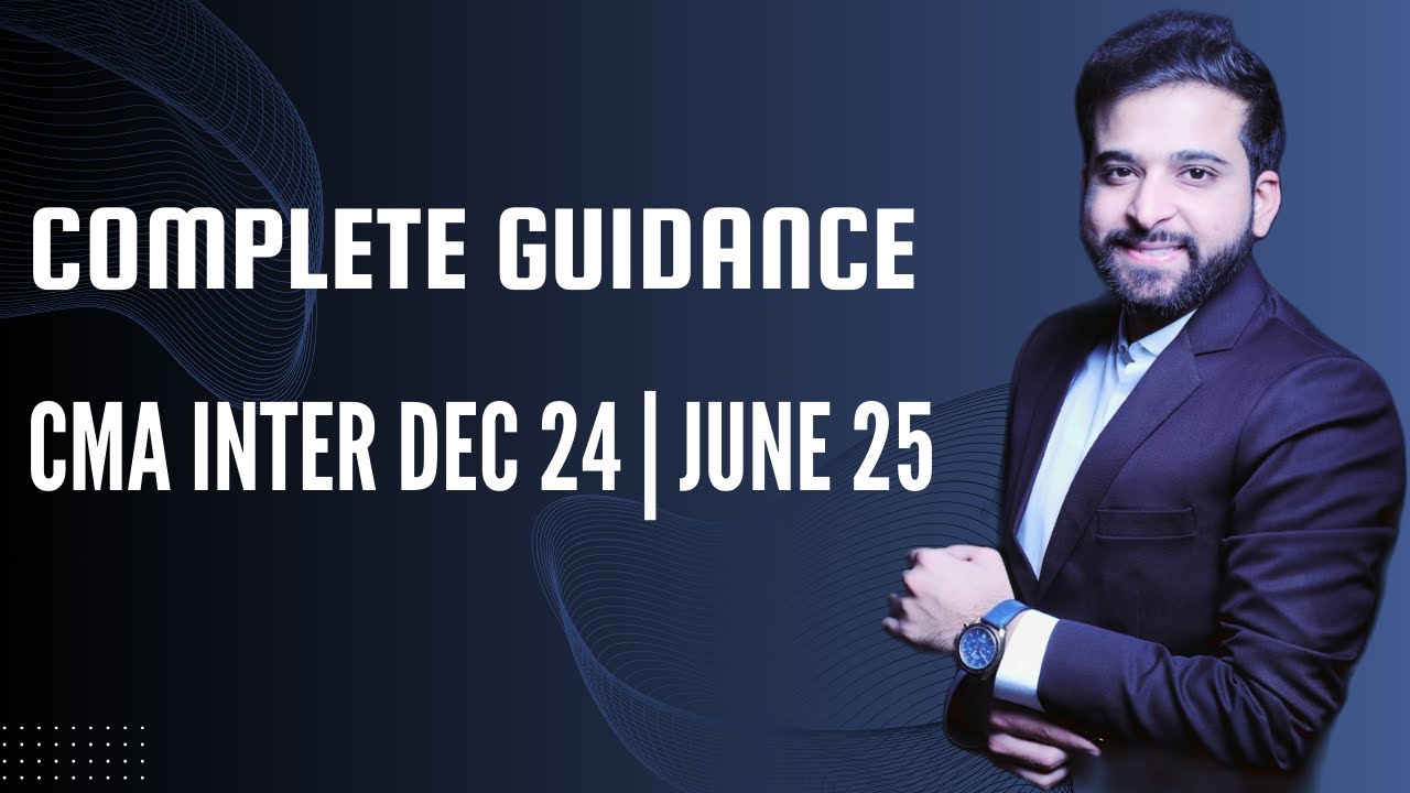 BEST PLANNER FOR CMA INTER DEC DEC 24 | JUNE 25 | COMPLETE GUIDANCE ...