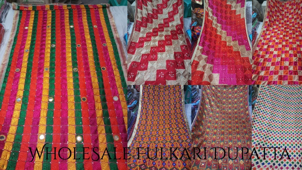 Designer Fulkari Dupattas 2018 | Fulkari| Punjabi Traditional Fulkari ...