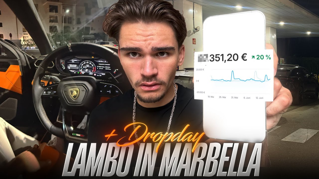 Lamborghini fahren & 10.000€ Dropday in Marbella - YouTube