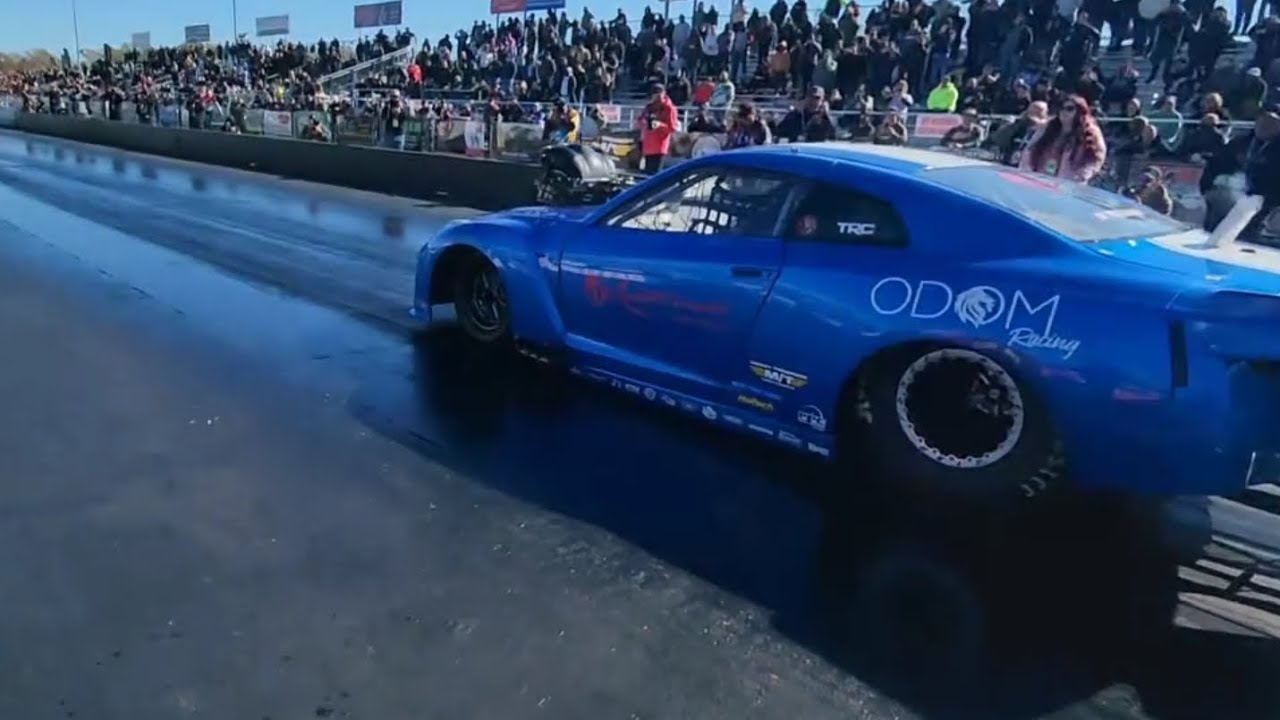 Street Outlaws - John Odom's GTR in the 5,70's! Impressive Qualifier at ...