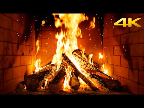 🔥 Kamin Səssizliyi, Yumşaq Alov və Çıraq Səsi ilə Dinc Yuxu Ambiyansı (Fireplace 4K)