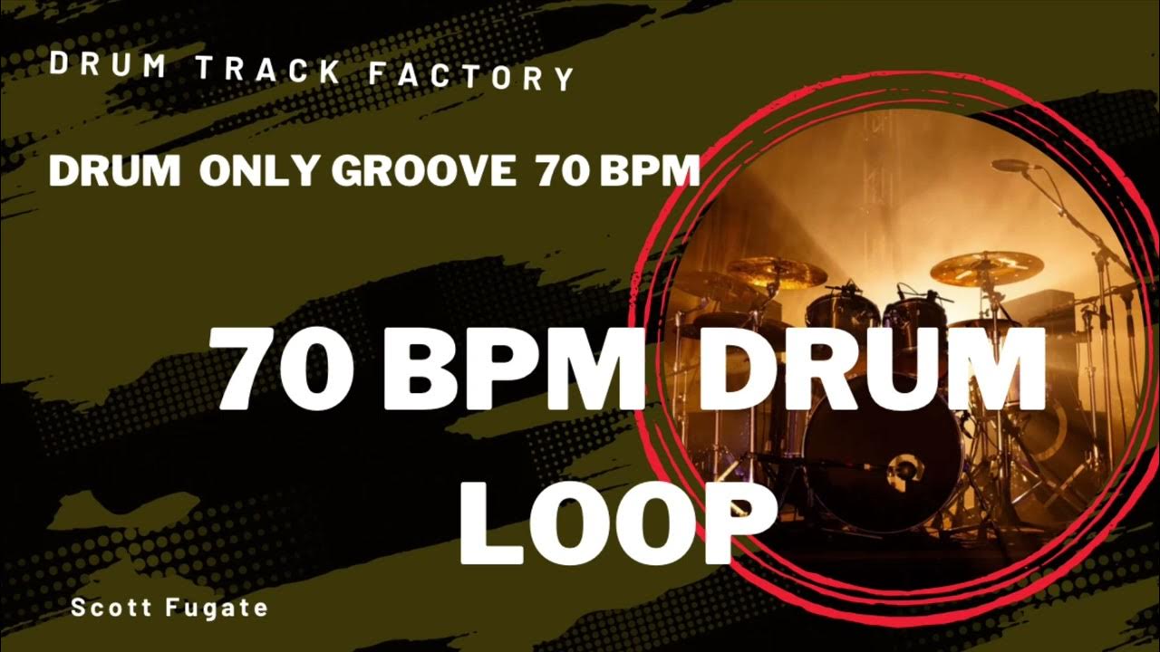 70 BPM Drum Loop | Better Than a Metronome | Pro Practice Tool - YouTube