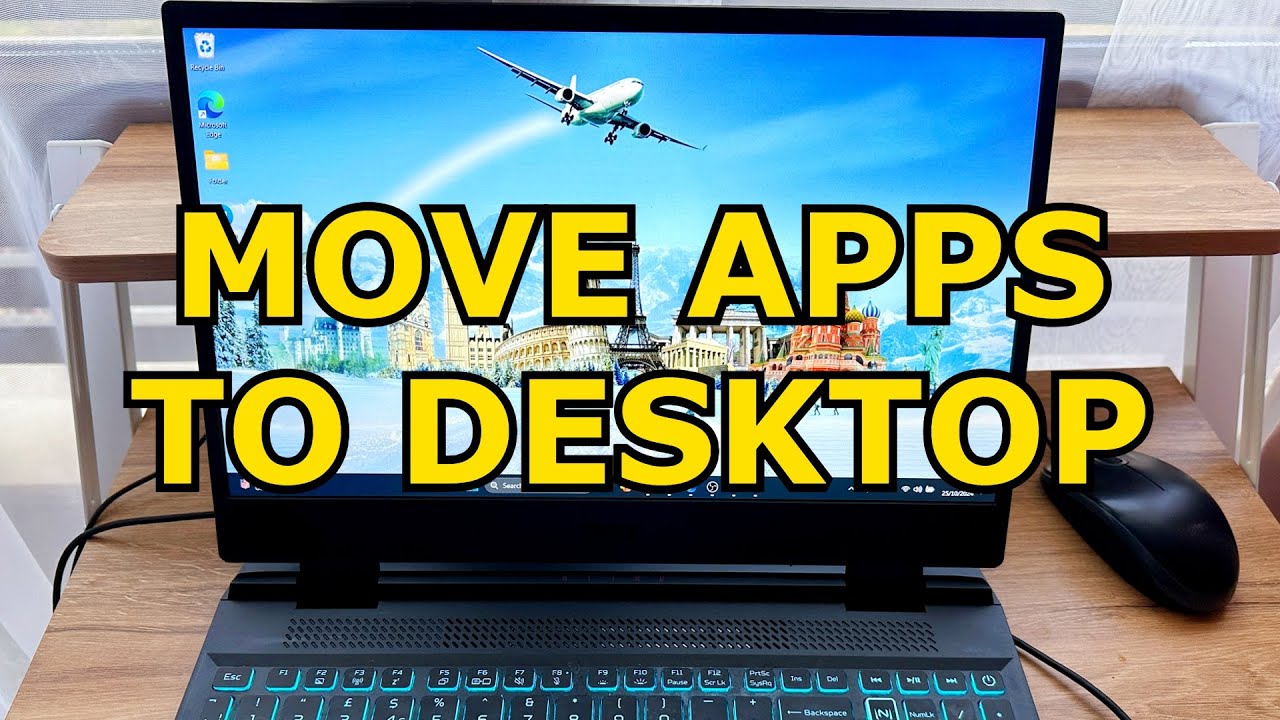 How to Move Apps and Files To Desktop on Laptop or PC - YouTube