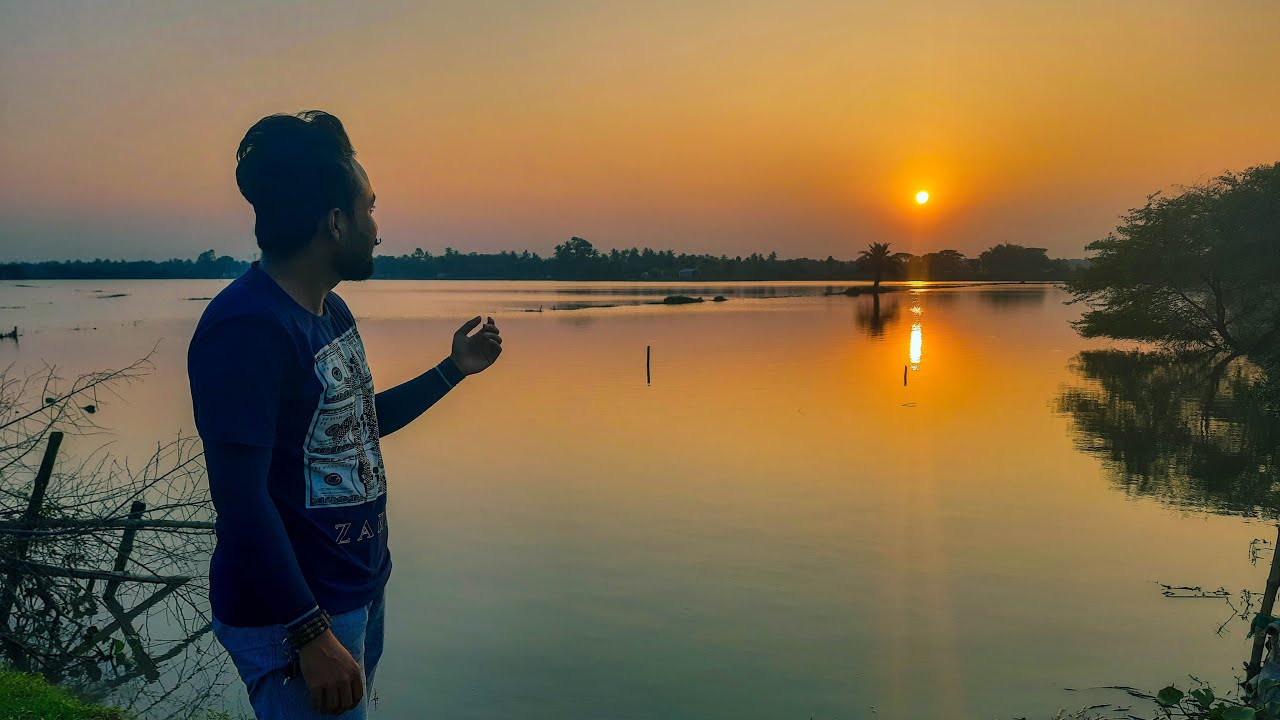 Koipul Sunset Drone Shot 😍 Madhyamgram Badu Road | Koipul কৈপুল DJI ...