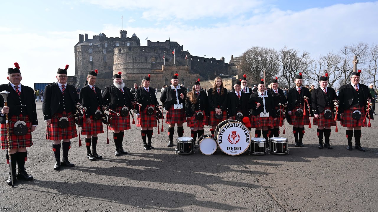 The oldest pipe band? Kilsyth Thistle Pipe Band performance at The ...