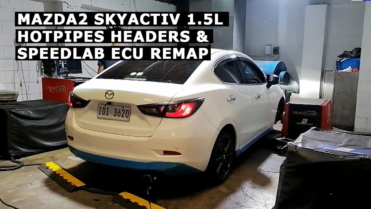 Mazda2 Skyactiv Hotpipes Headers & SpeedLab ECU Remap - YouTube