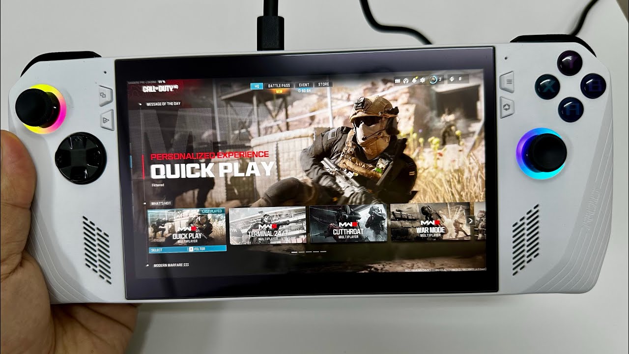 COD MW3 on ASUS ROG Ally [Part 1] - YouTube